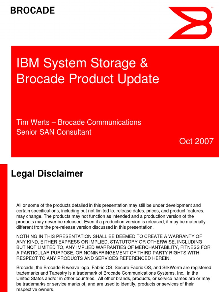Brocade - Ibm Fall Release v4 | PDF | Computer Hardware | Computer ...