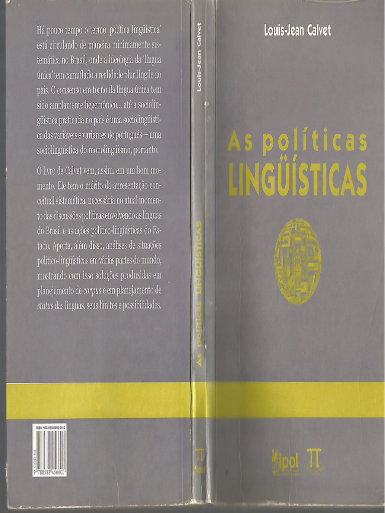 CALVET, Louis-Jean. As Politicas Linguisticas | PDF