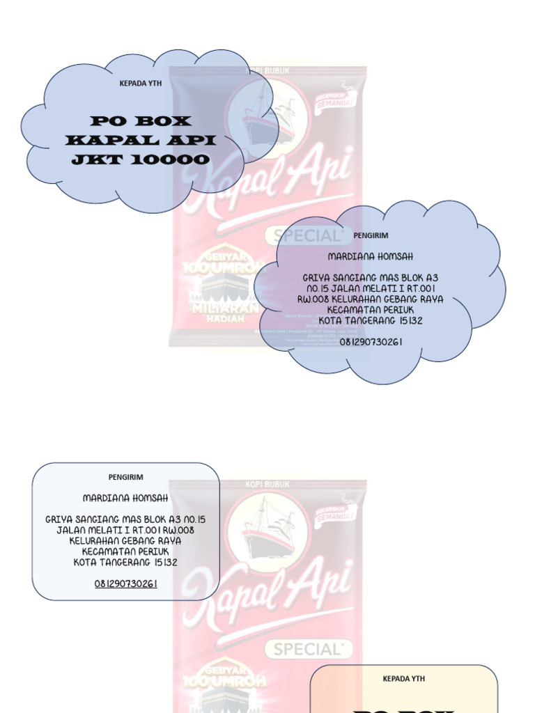 Kopi Kapal API Po Box 10000 | PDF