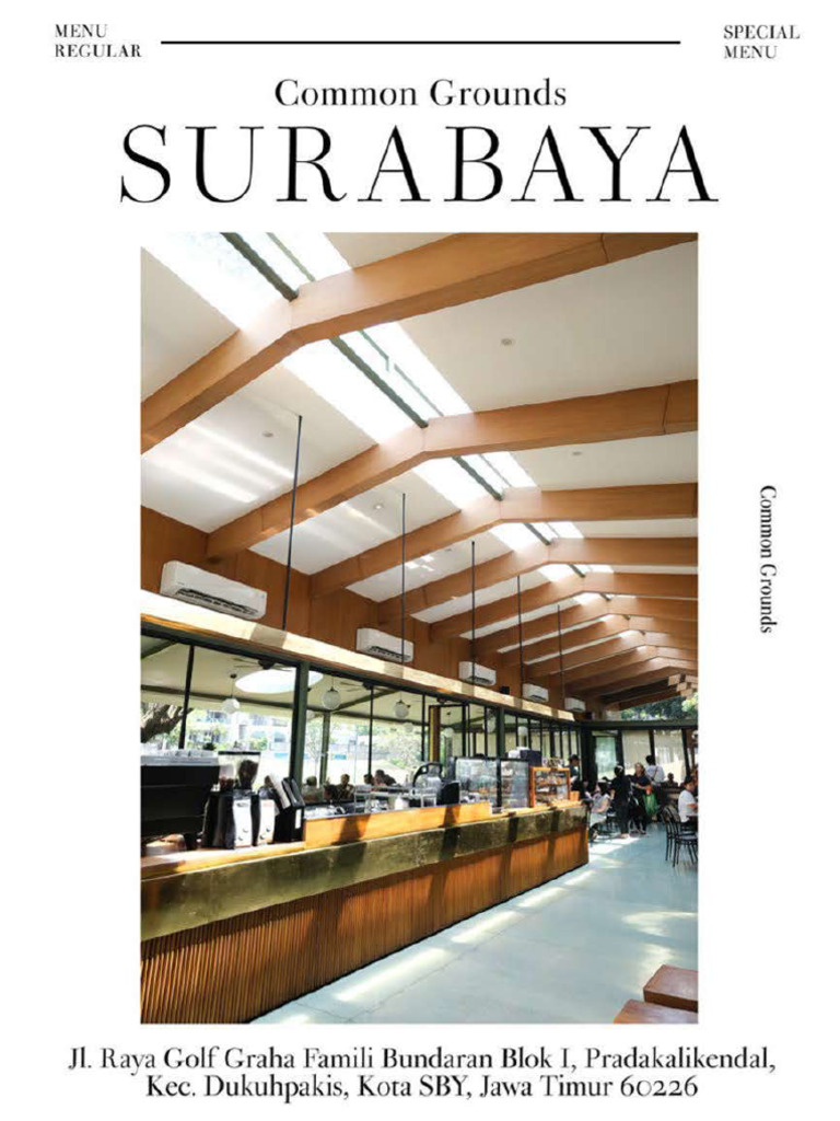 Menu Common Grounds Surabaya | PDF