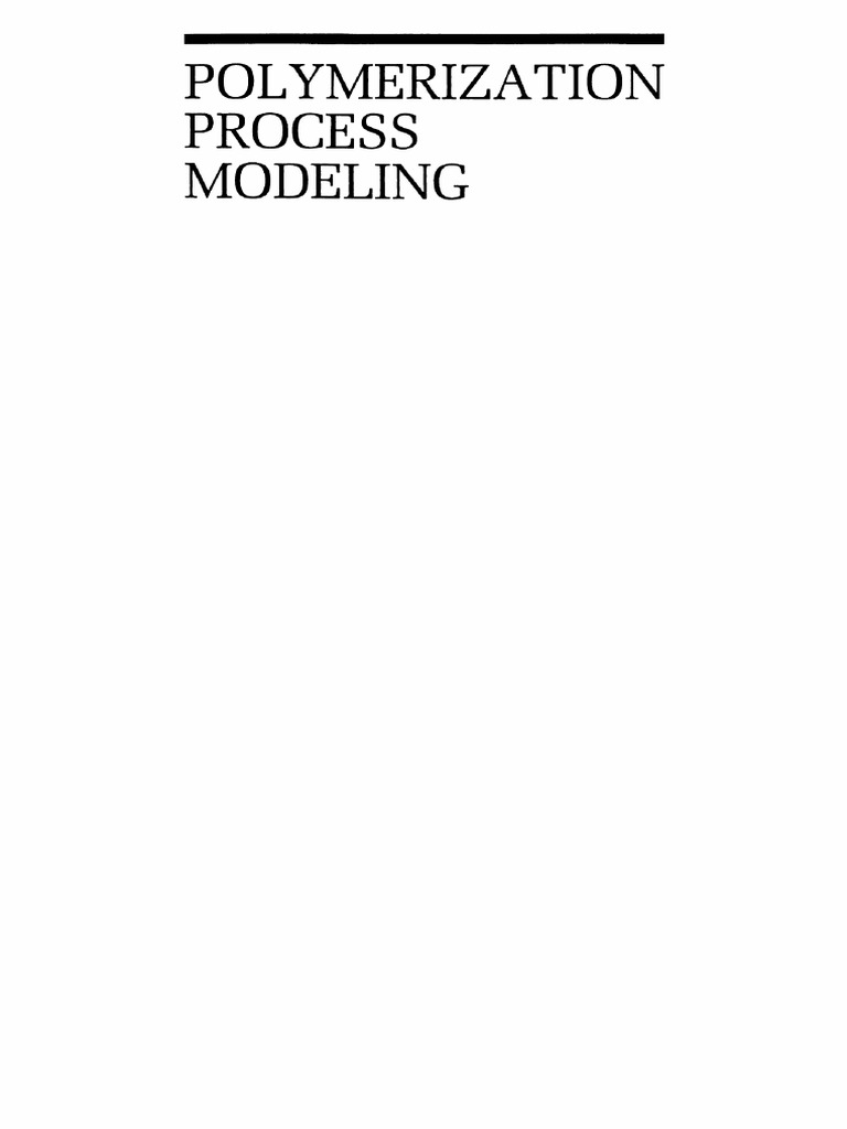 -Neil a. Dotson, Rafael Galvan, Robert L. Laurence Polym Process Modeling | PDF
