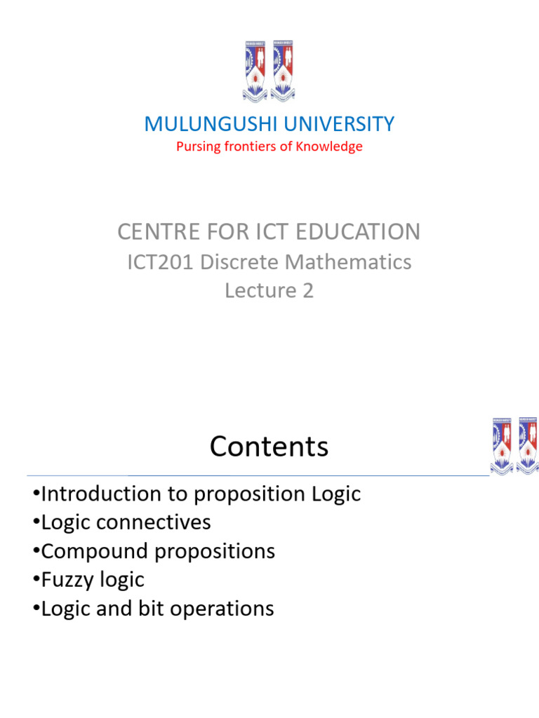 Discrete Mathematics Lecture 2 | PDF | If And Only If | Mathematical Logic