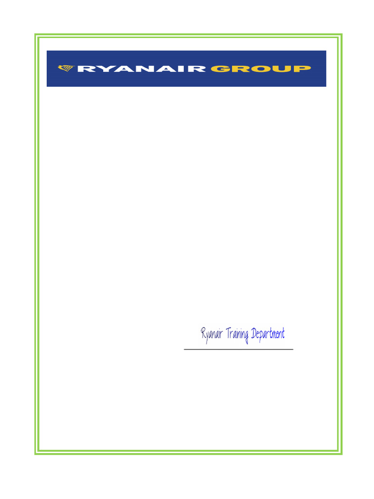 Fuel Leak Training Certificate - Ryanair | PDF