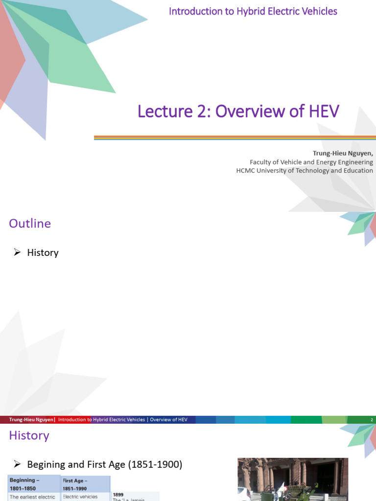 Lecture 2-Overview of HEV | PDF | Hybrid Electric Vehicle | Electric ...