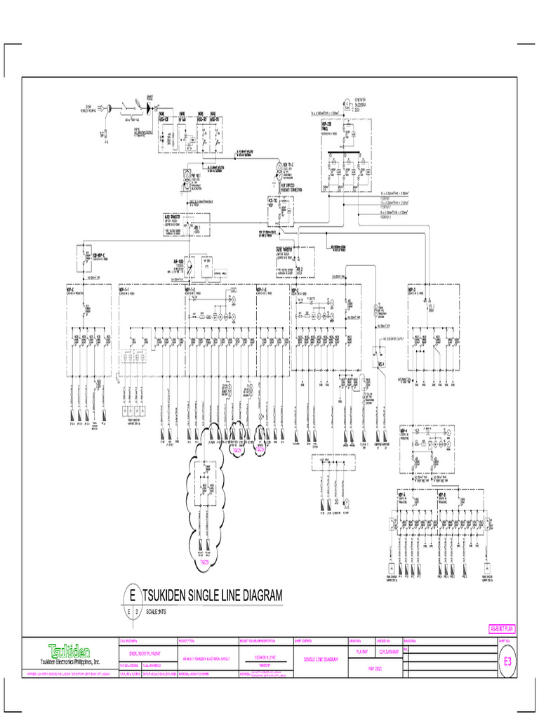 Single Line Diagram - Tsukiden | PDF