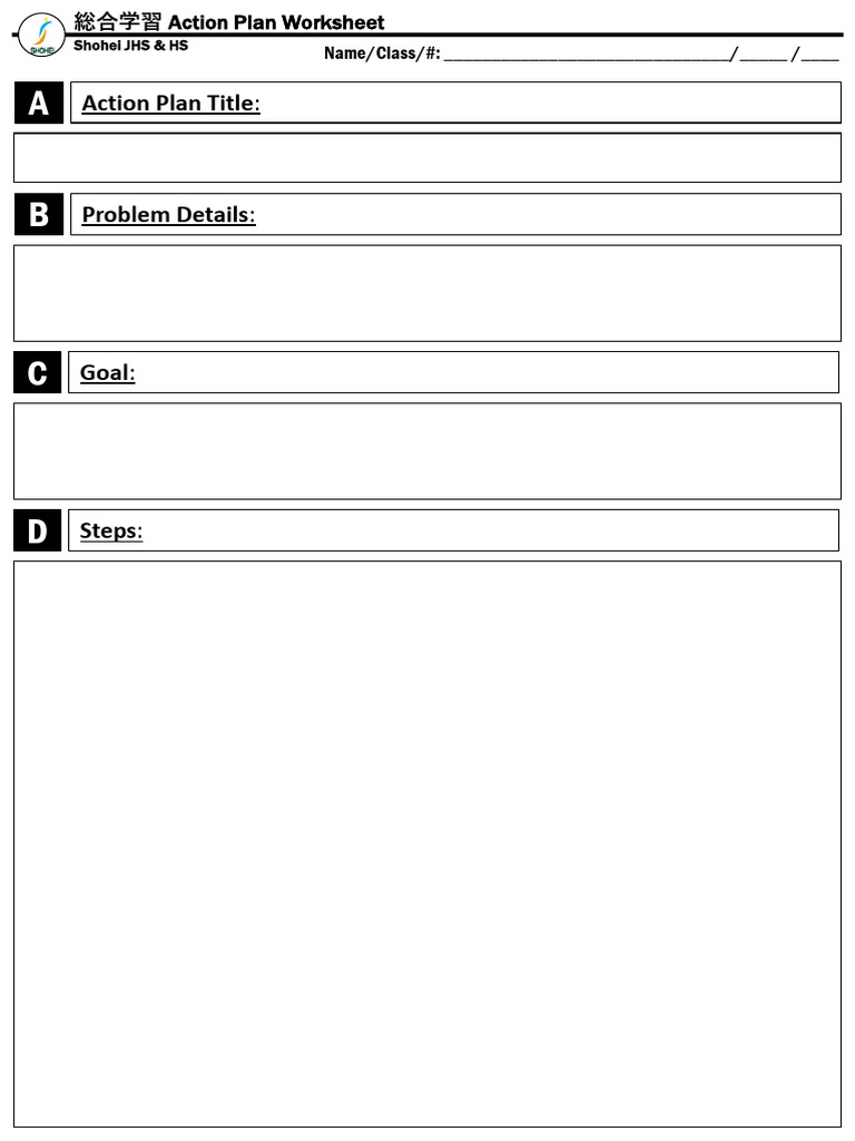 Action Plan Worksheet | PDF