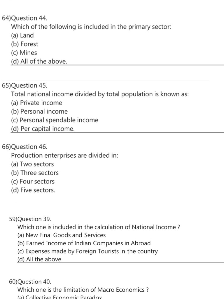 National Income Test | PDF