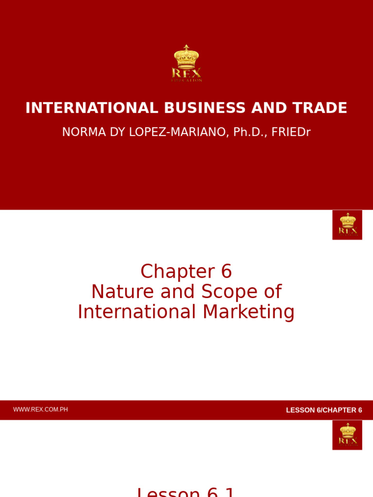 IBT Chapter 6 | PDF | Infrastructure | Marketing