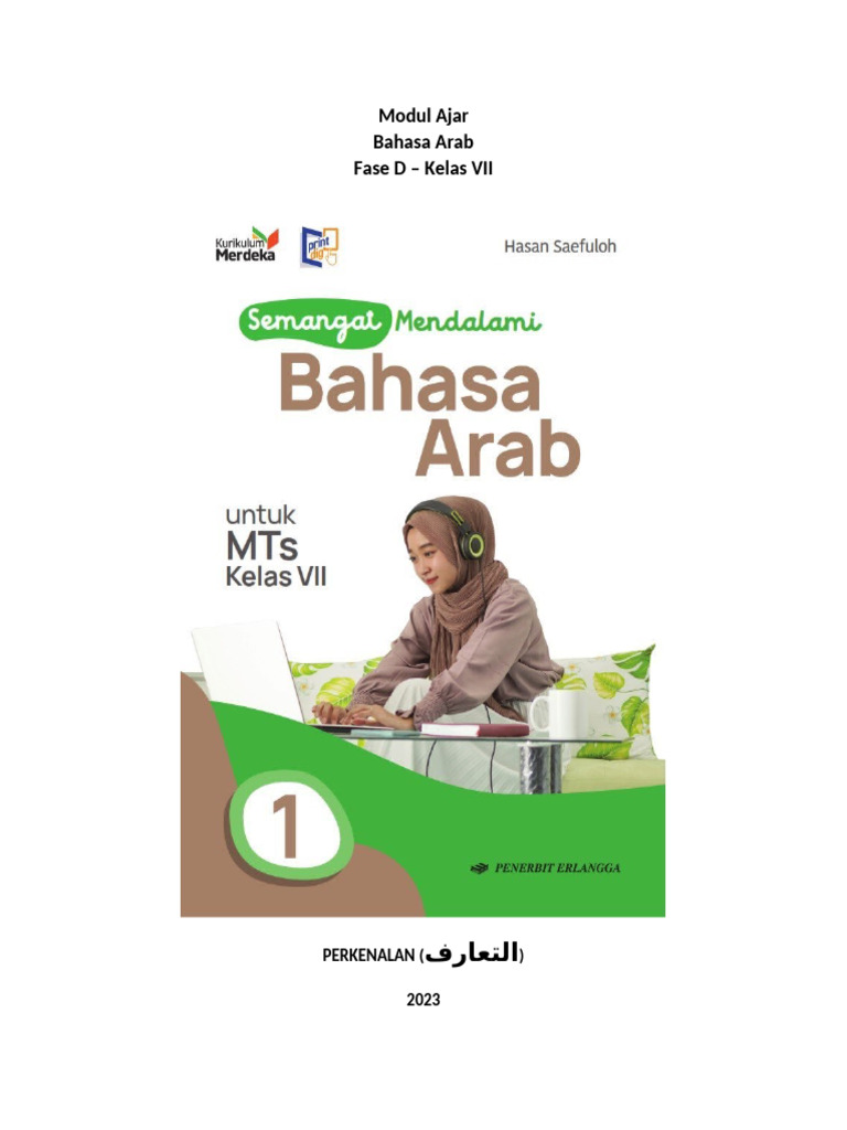 SEMANGAT MENDALAMI BAHASA ARAB MTS KLS.7 - KM-MA (Modul Ajar) - MA Bahasa Arab Kelas 7 | PDF