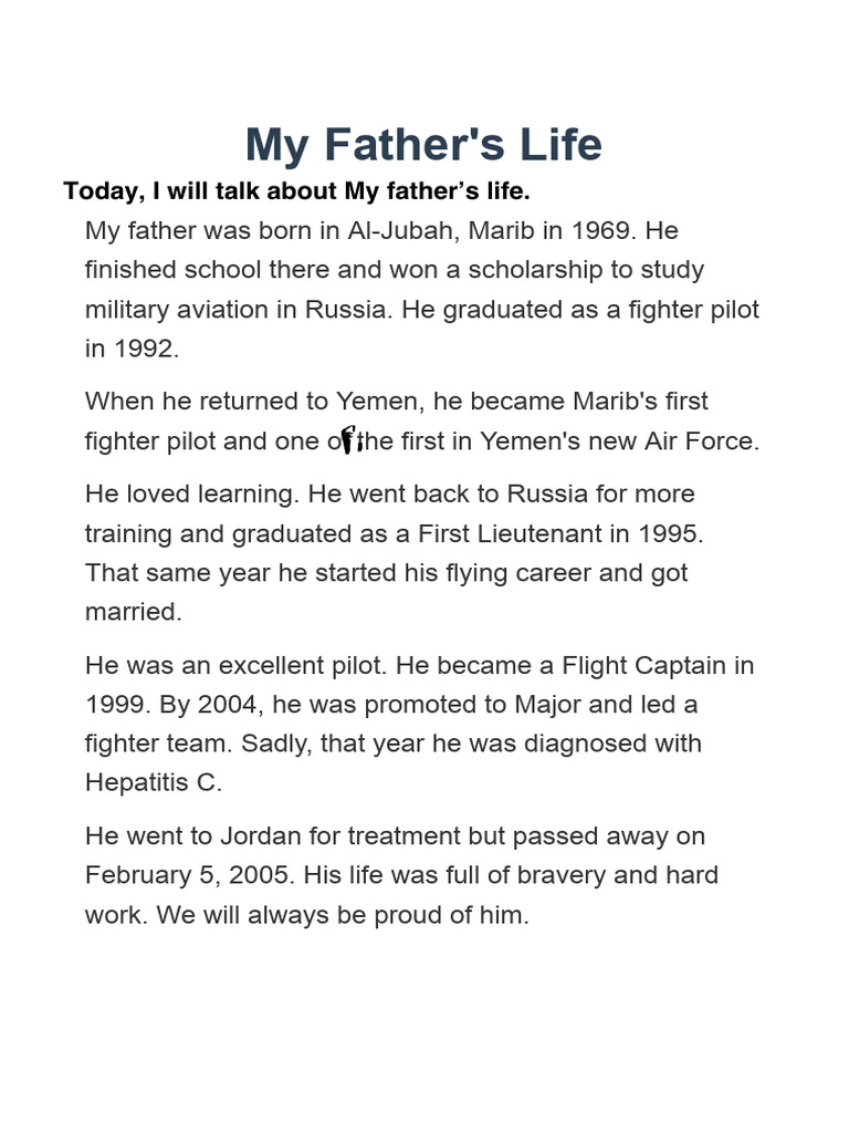 1my Fathers Life - HTML | PDF