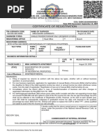 BIR Form 2303 Registration Sample | PDF | Taxes | Economies