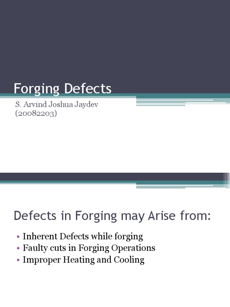 Forging Defects | PDF | Forging | Fracture