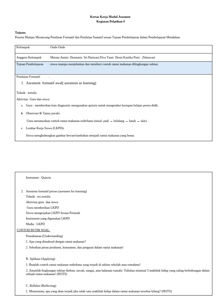 Modul 4 KP4 Asesmen | PDF
