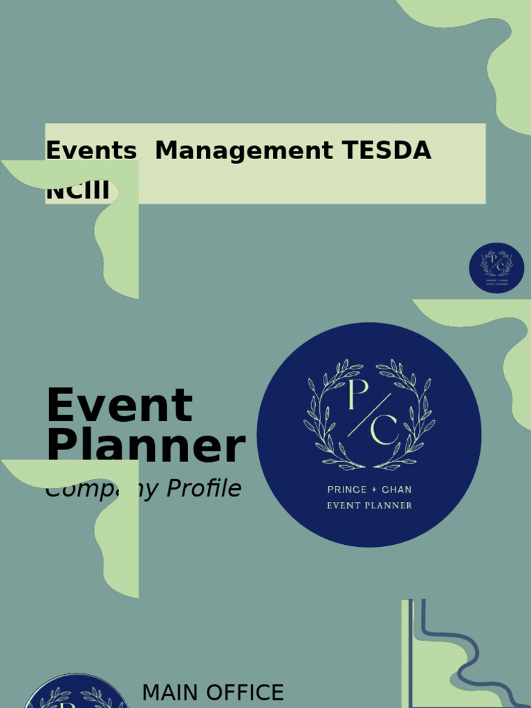 EVENTS MANAGEMENT TESDA NCIII Sample | PDF | Desserts | Marketing
