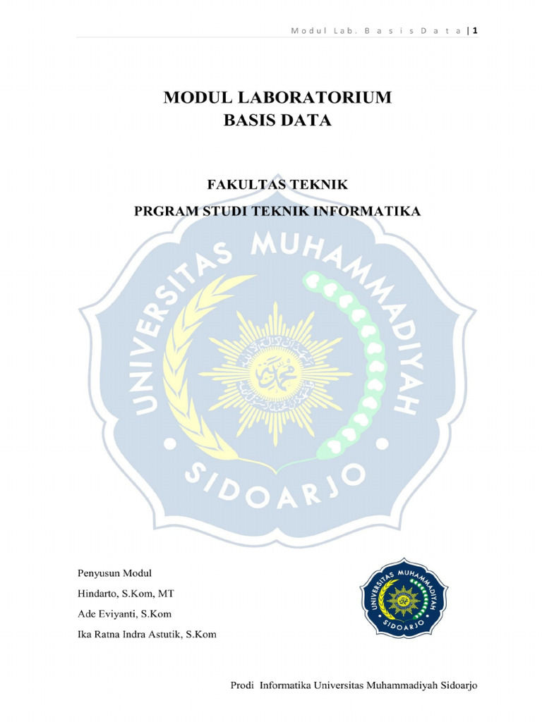 Modul Basis Data 1-3 New | PDF
