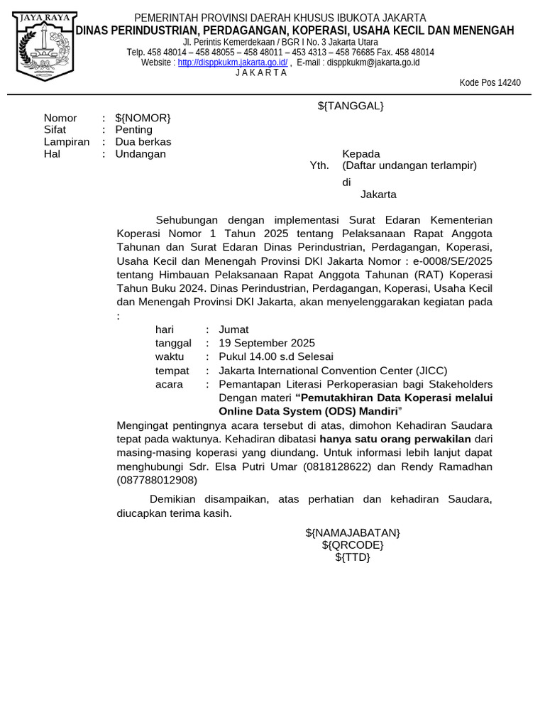 Undangan Peserta Jitex Rev Taklik | PDF