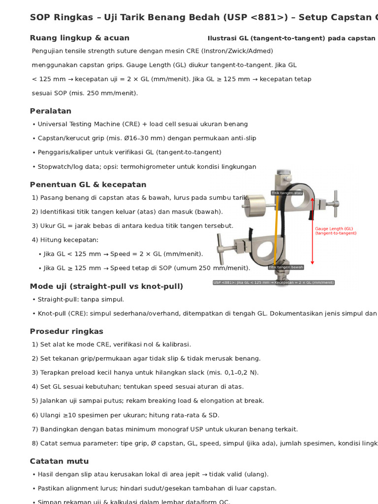 SOP USP881 Capstan 1page | PDF