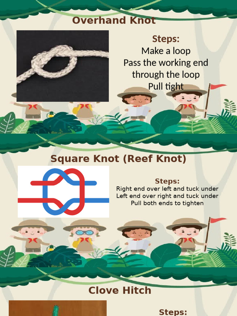 Seven Basic Knots Presentation | PDF