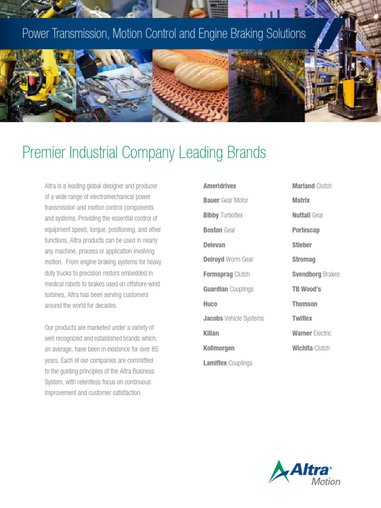 Altra Catalogue General - PT Satya Cipta Kreasindo SCK | PDF | Mechanical Engineering ...