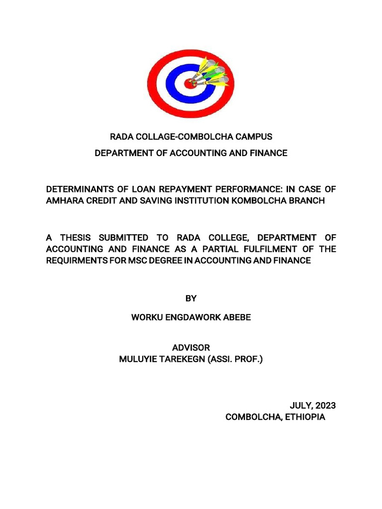 Worku's Final Thesis | PDF