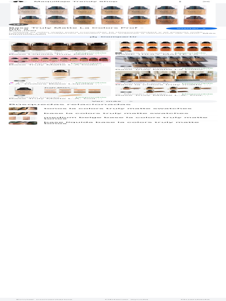 Bases La Colors Tonos - Buscar Con Google | PDF