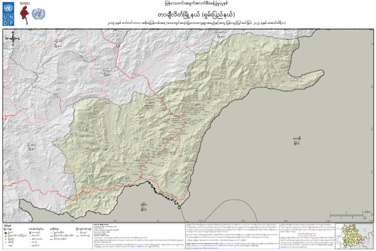 TSP Map VL Tachileik Shan MIMU154v06 16feb2024 A1 MMR | PDF