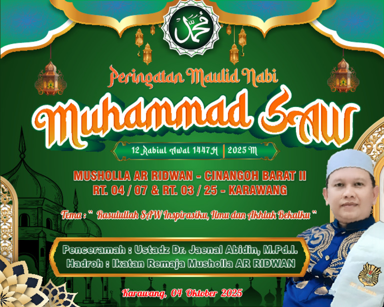 1_maulid Nabi Muhammad Ar Ridwan p250cm x l200cm | PDF