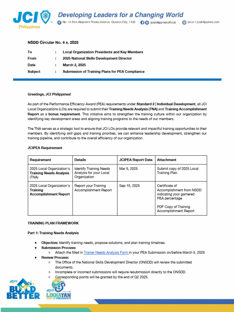 2025 JCI Training Plan Submission Guide | PDF