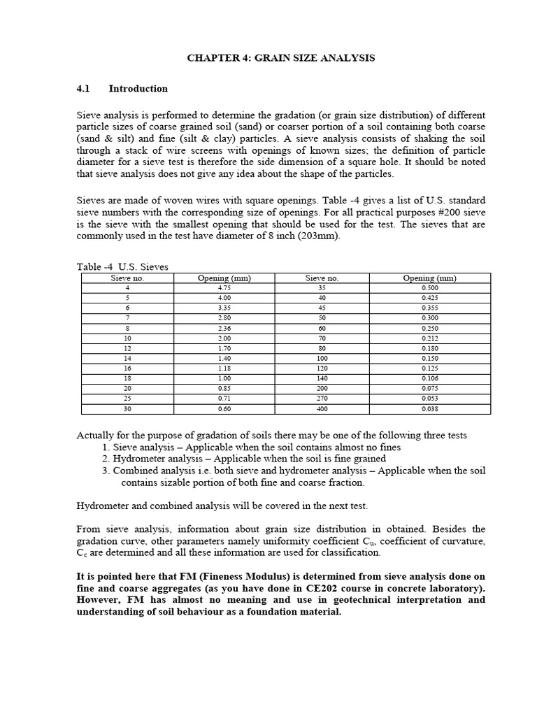 Sieve Analysis of Soil Gradation | PDF