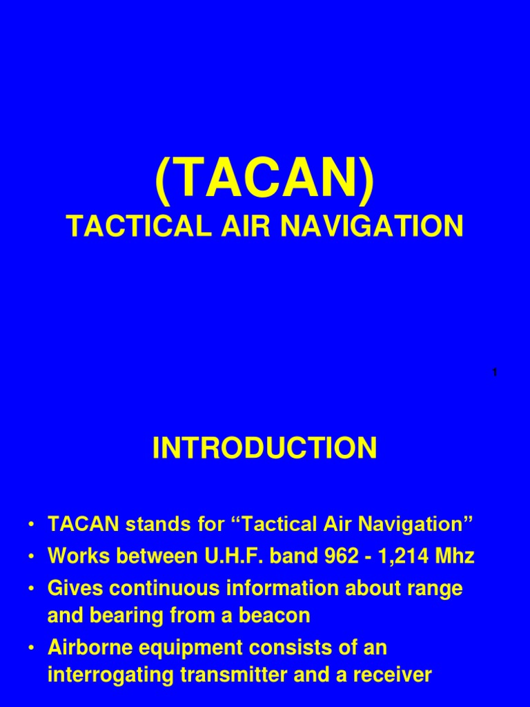 Understanding TACAN in Aviation | PDF | Computers