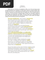 ''The Raven'' by Edgar Allan Poe: Figurative Language Analysis | PDF ...