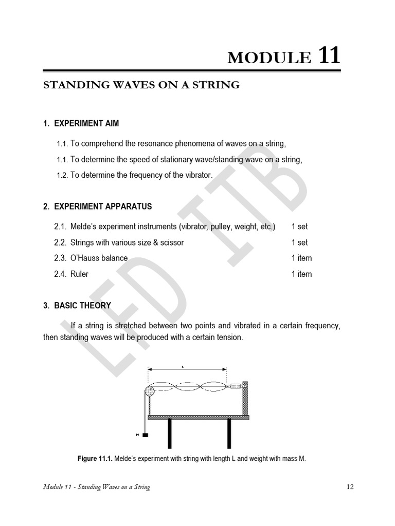 Standing Waves Experiment on a String | PDF | Collision | Momentum