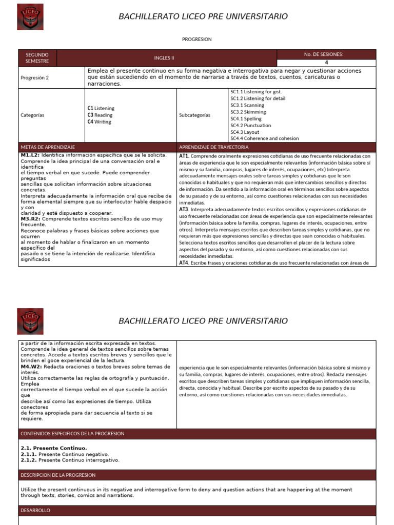Progresion 2.2 | PDF | Los símbolos | Gramática