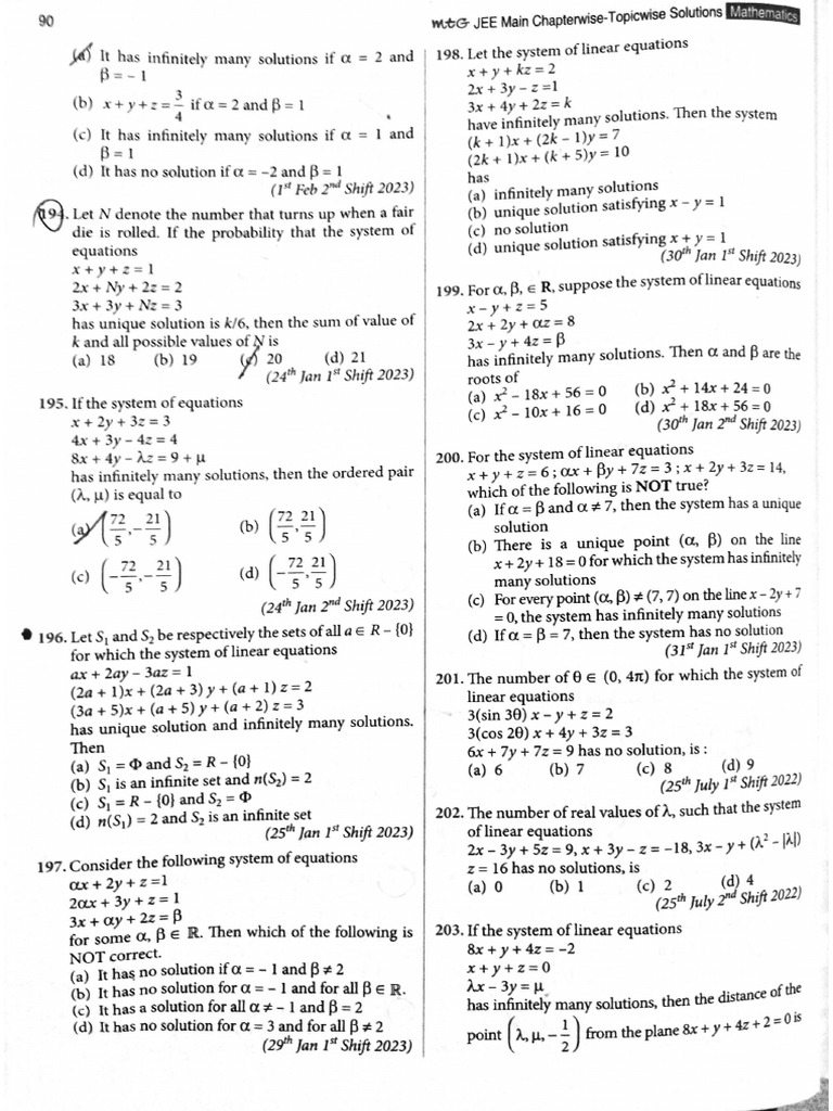 System of Eq | PDF
