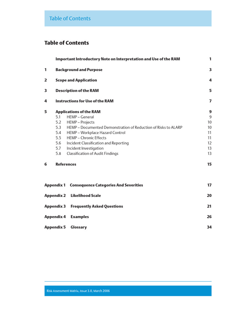 HSE Risk Assessment Matrix 2006 | PDF | Risk | Risk Assessment