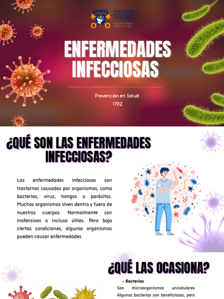 Enfermedades Infecciosas: Causas y Prevención | PDF | Infección | Virus