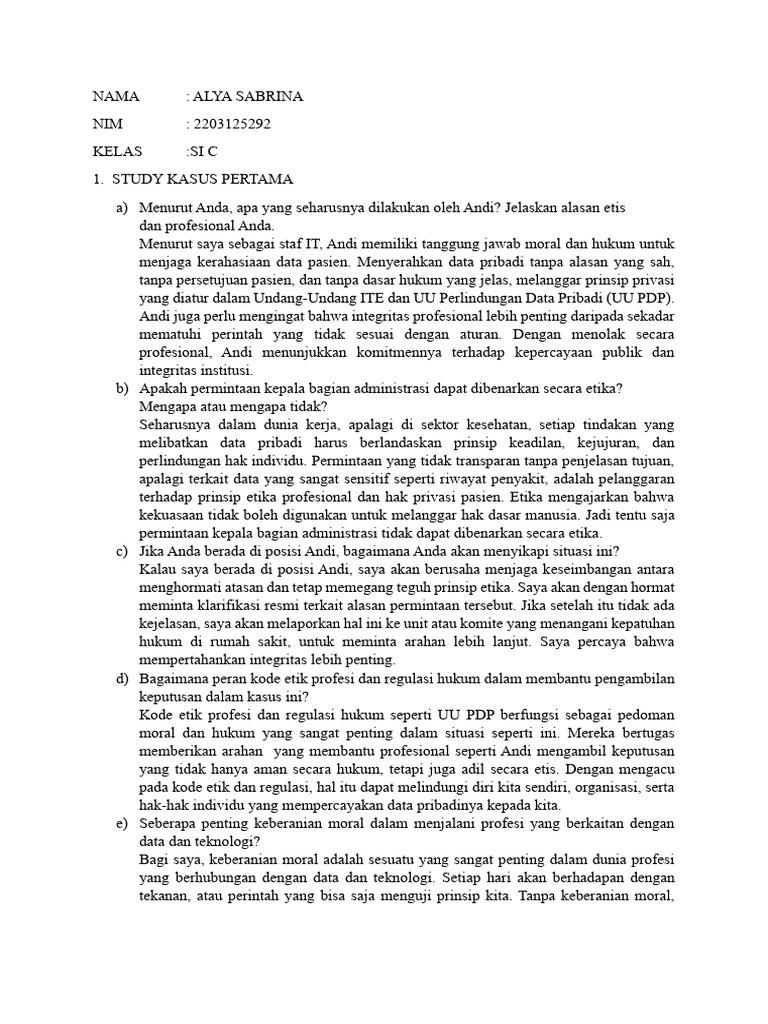 Uts Alya Sabrina | PDF