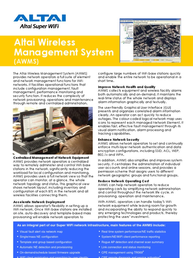 Altai AWMS | PDF | Provisioning | Wi Fi
