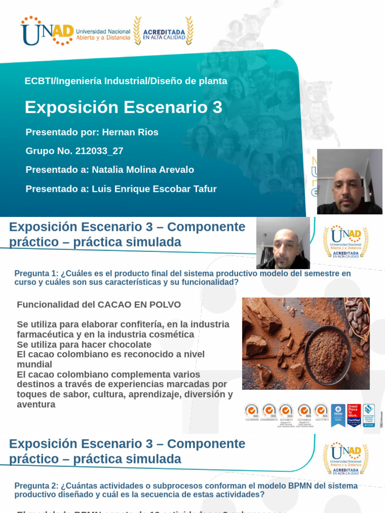 Anexo 10 - Plantilla de Microsoft Powerpoint de La Exposición Escenario 3 | PDF | Diseño ...