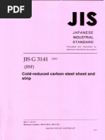 Jis G3141 - 2021 | PDF | Engineering Tolerance | Hardness