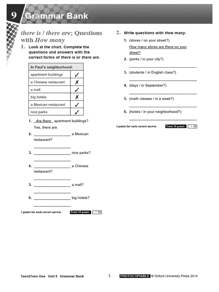 Neighborhood Grammar Practice Guide | PDF