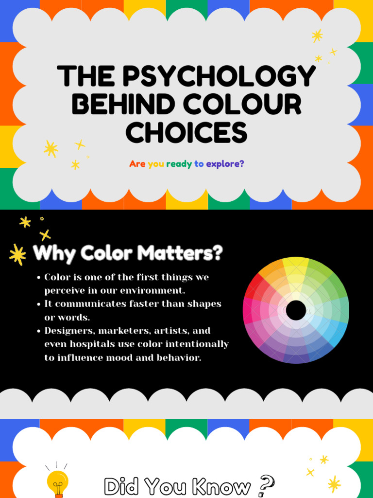 The Psychology Behind Colour Choices | PDF | Color | Psychology