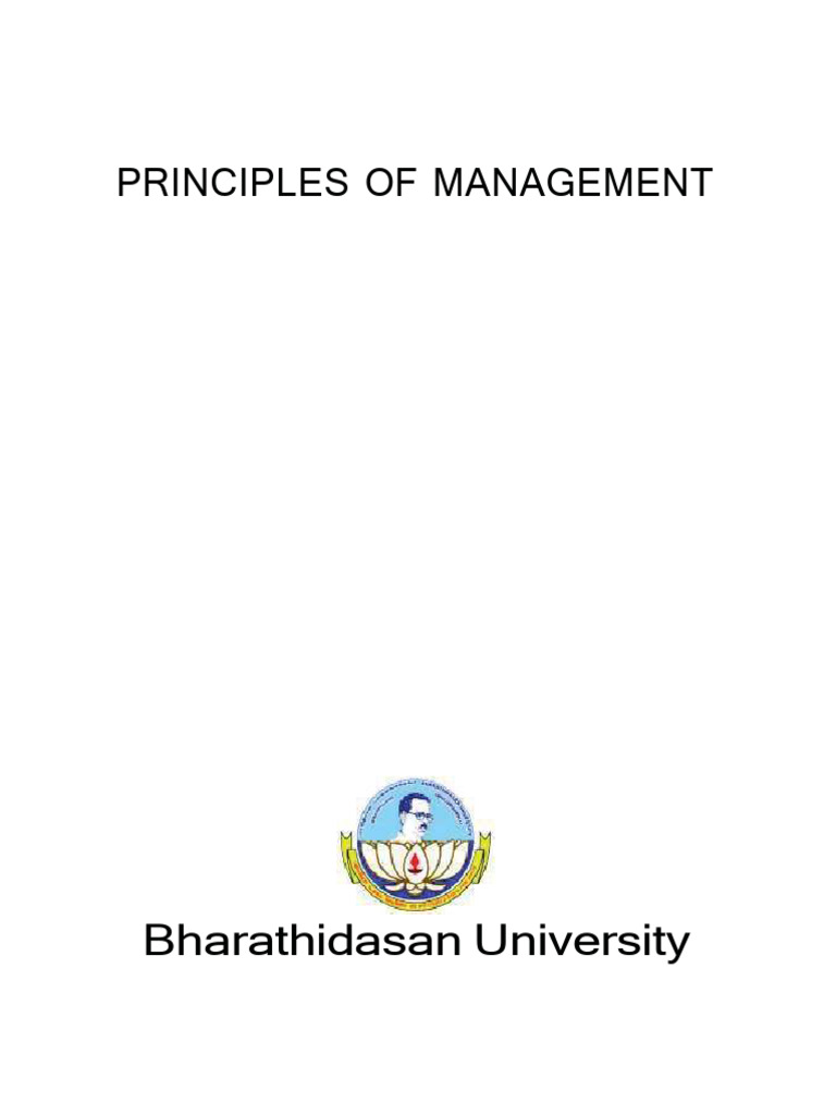 Principles of Management BBA 1st Yr Major Paper-1 Binder | PDF ...