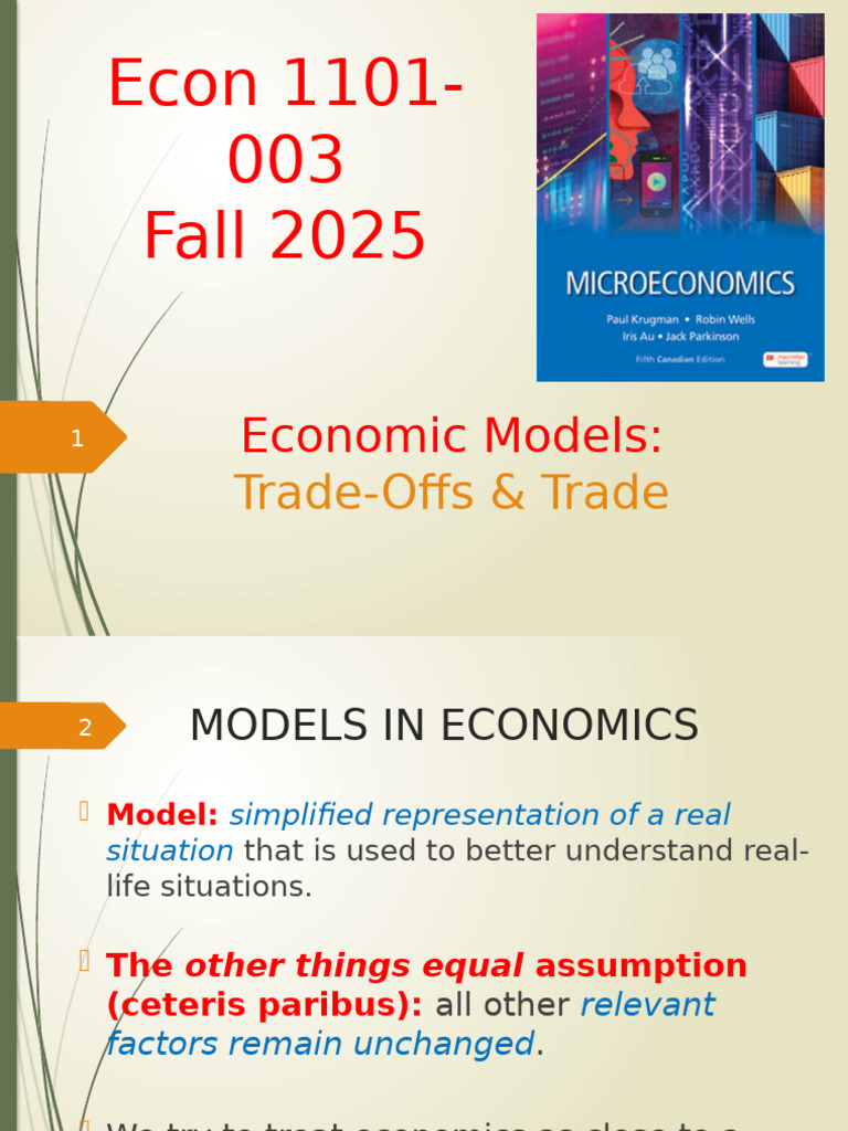 Economic Models: Trade-Offs Explained | PDF | Economics | Comparative ...