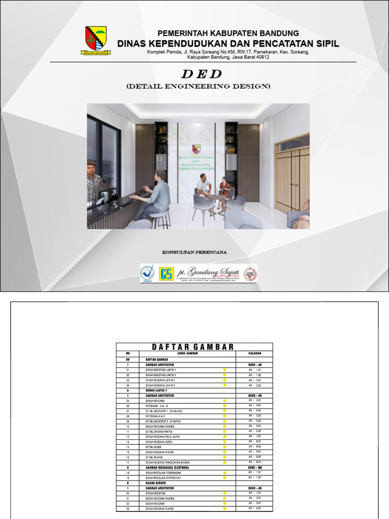 Detail Engineering Design Kabupaten Bandung | PDF