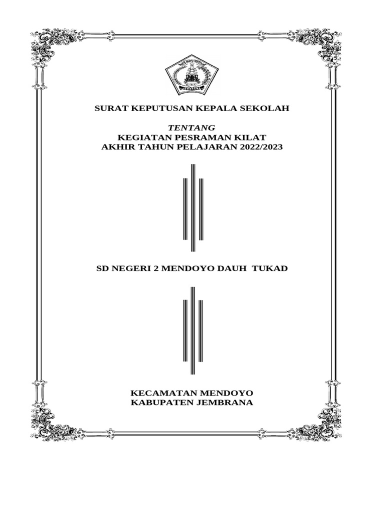 Keputusan Pasraman Kilat SDN 2 Mendoyo | PDF