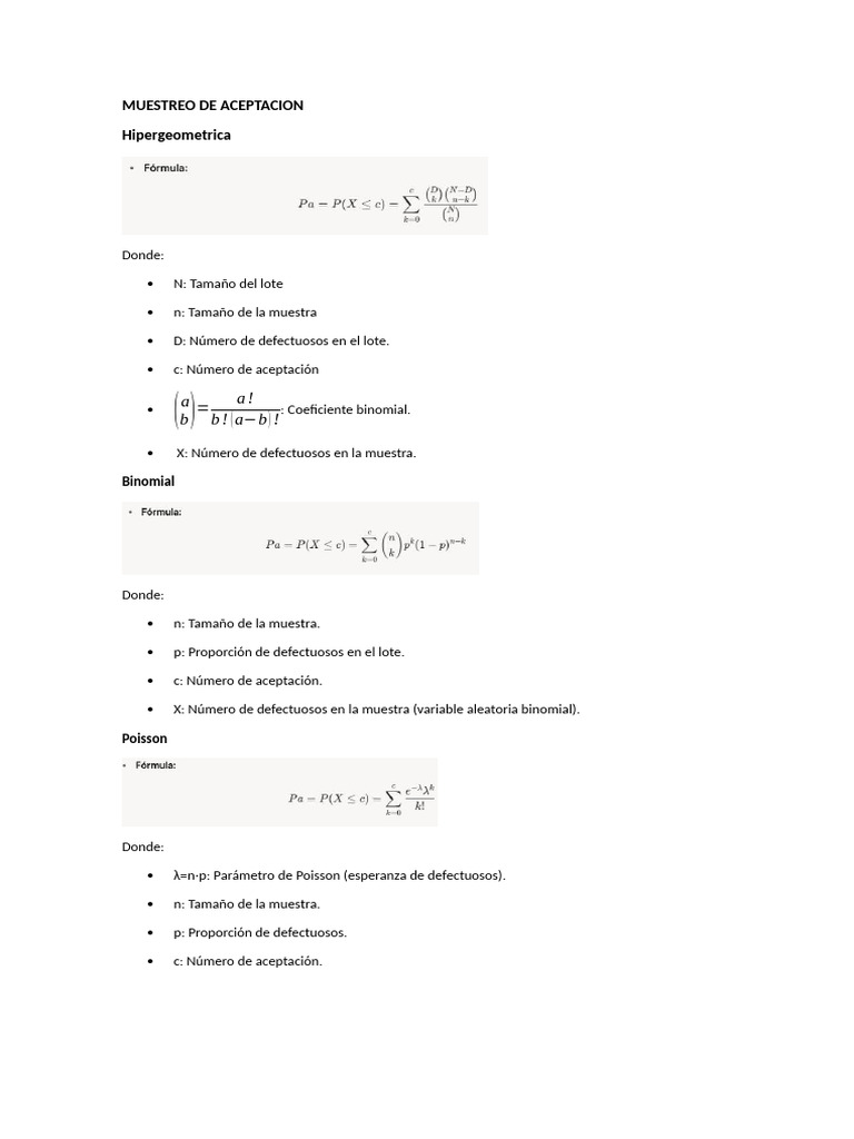 Formulario Control | PDF | Matemáticas Aplicadas | Teoría estadística