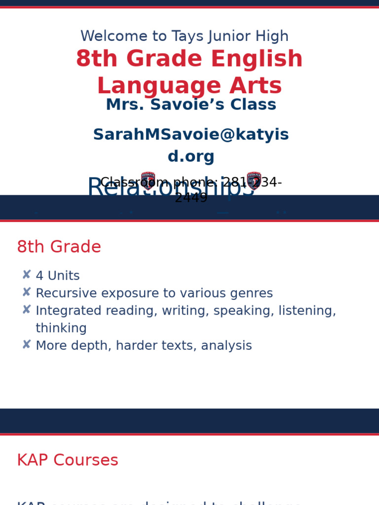 8th Grade English Language Arts Overview | PDF | Homework | Human ...