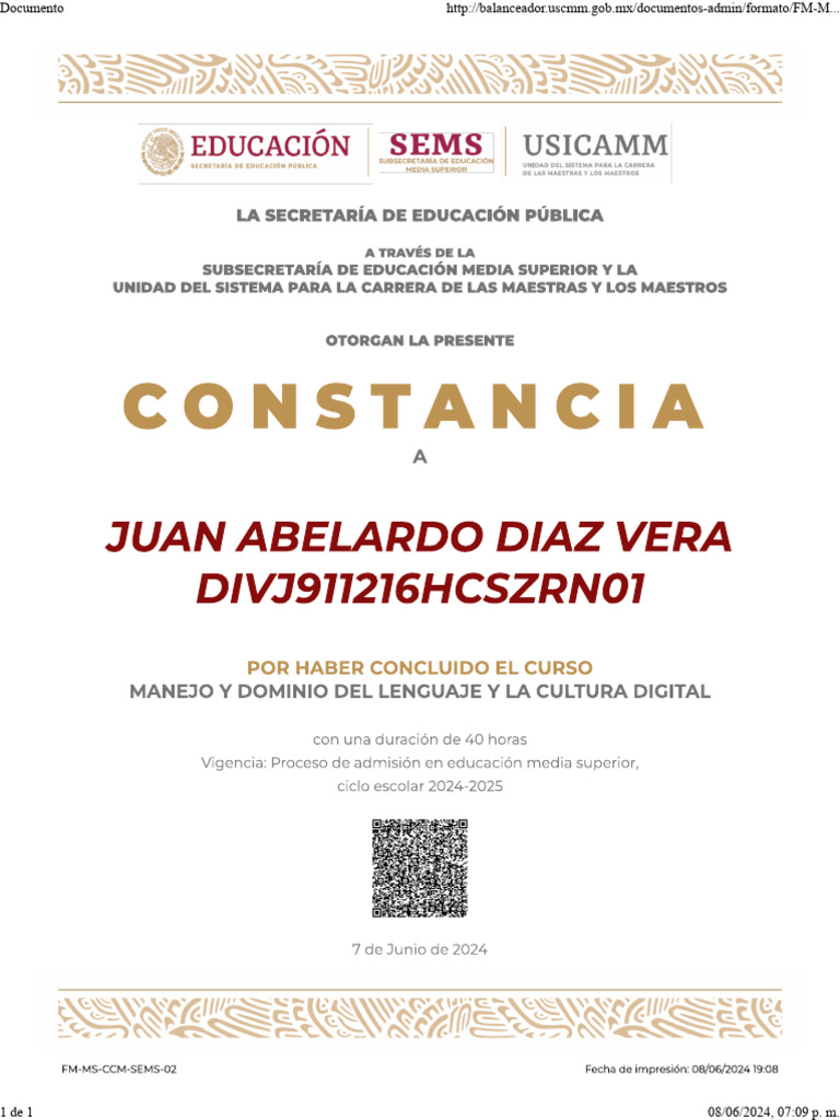 Manejo y Dominio Del Lenguaje y Cultura Digital | PDF