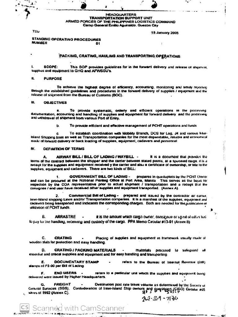 Sop PCHT Afp | PDF